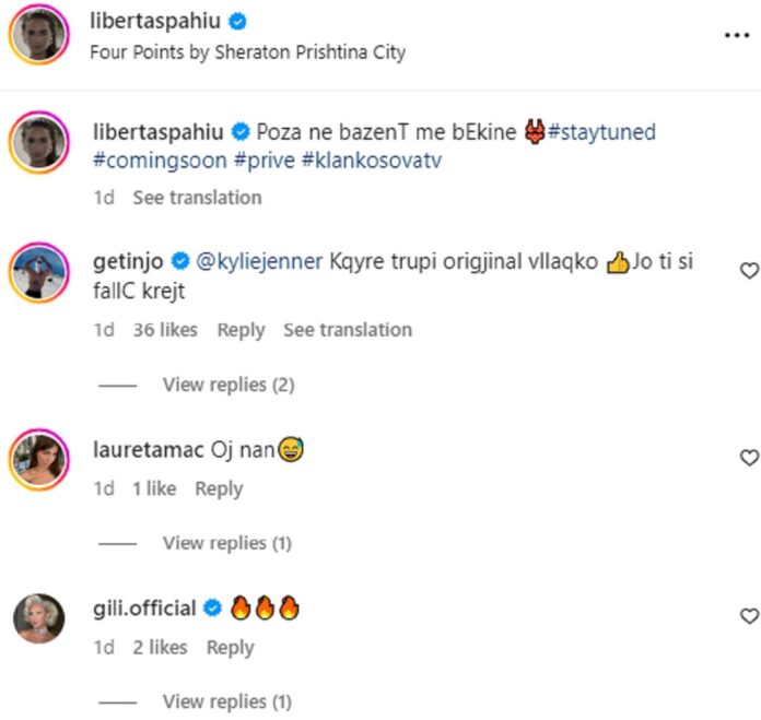 Getinjo bën komentin e papritur për trupin e moderatores Liberta Spahiu