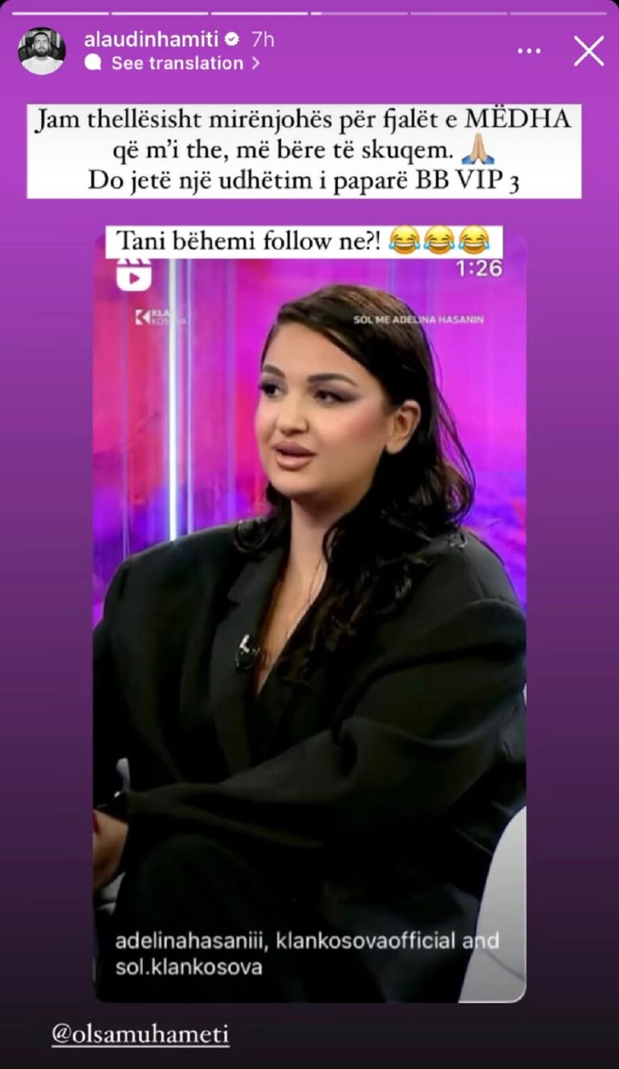 Alaudin Hamiti i bën pyetjen e papritur Olsa Muhametit