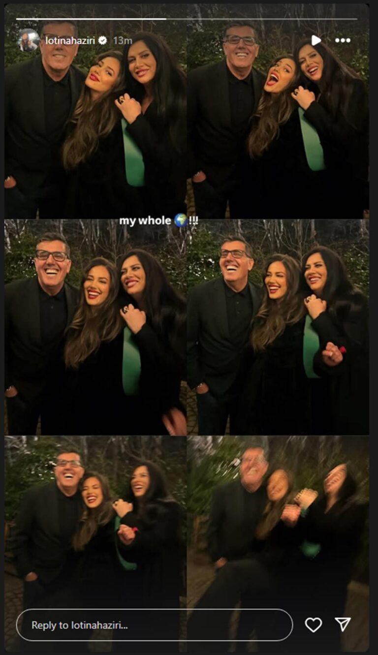 Lotina publikon imazhin më të bukur familjar