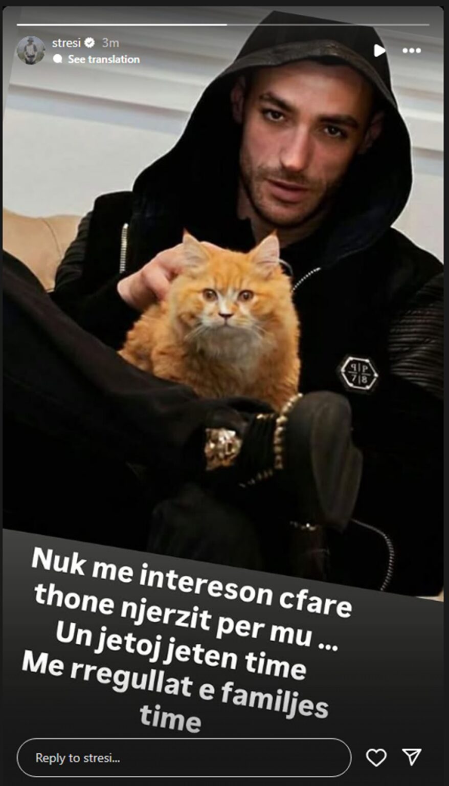Ende në arrati, Stresi lëshon deklaraten e fortë