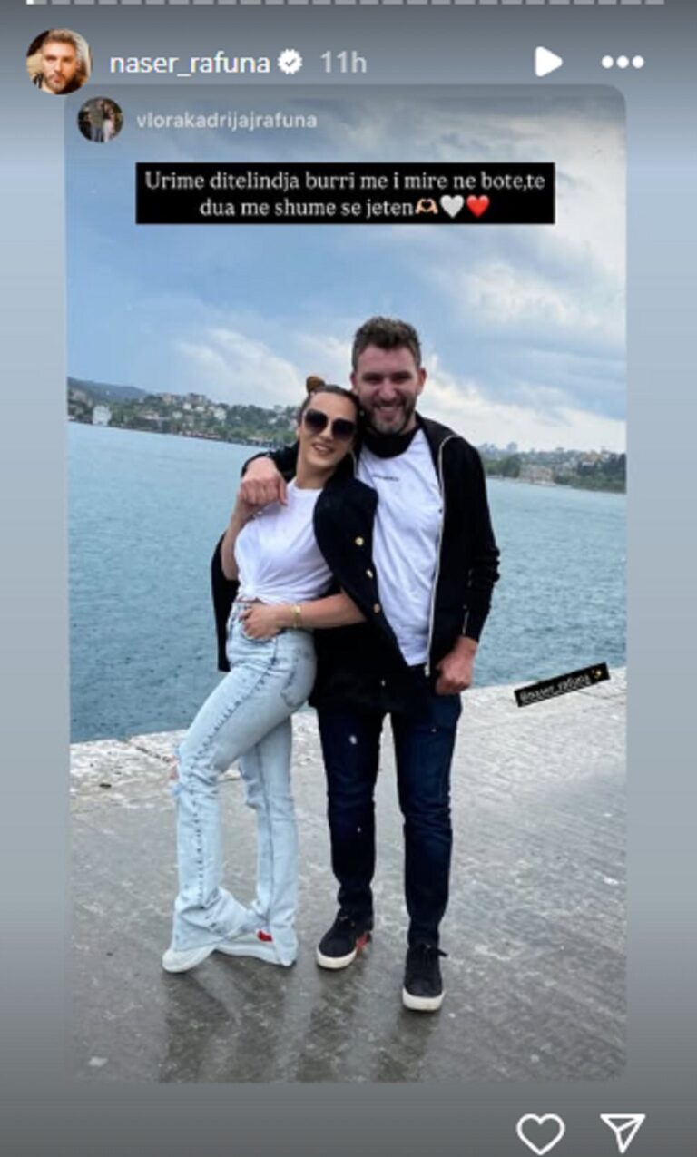 Naser Rafuna feston ditëlindjen, bashkëshortja e uron me një foto ...